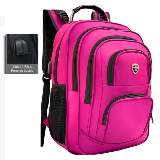 Mochila Resistente Masculina Feminina Ótima Trabalho Viagem - Mochilas ...