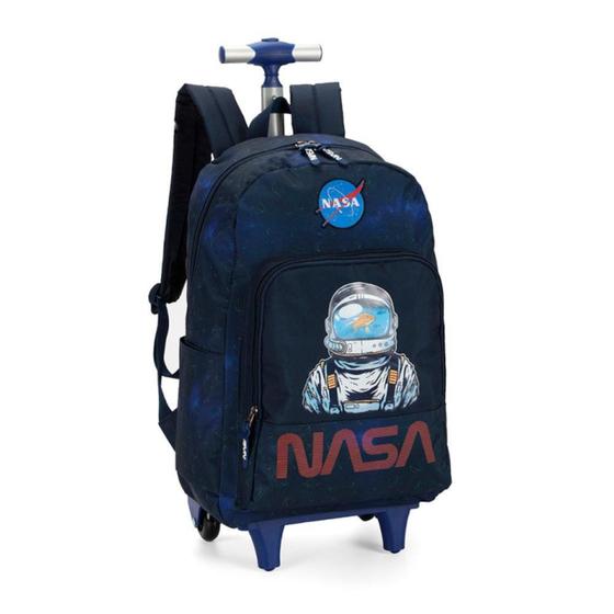 Mochila Rodinhas NASA Astronauta Azul Luxcel - Mochilas - Magazine Luiza