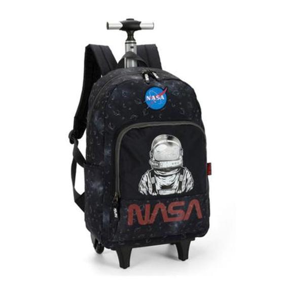Mochila Rodinhas NASA Astronauta Preta Luxcel - Mochilas - Magazine Luiza