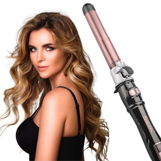 Modelador De Cachos Giro Automático Profissional Rápido Aquecimento ...