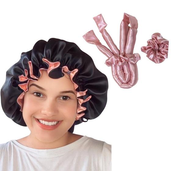 Modelador De Cachos Heatless Curls Touca De Cetim Dupla Face - AM Ana ...