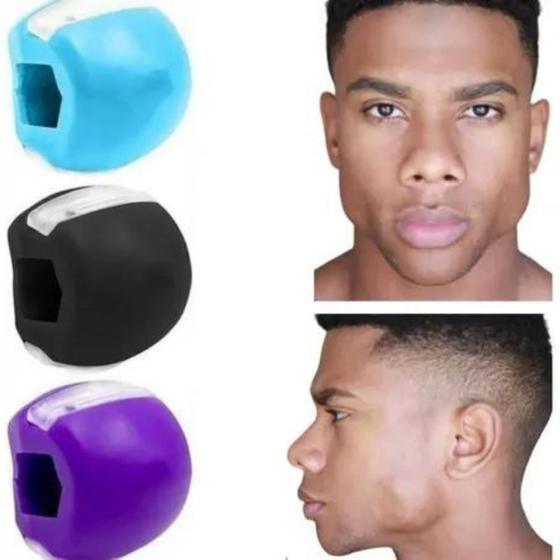 Modelador Facial Harmonização Face Exercitador De Mandíbula. cor Azul ...