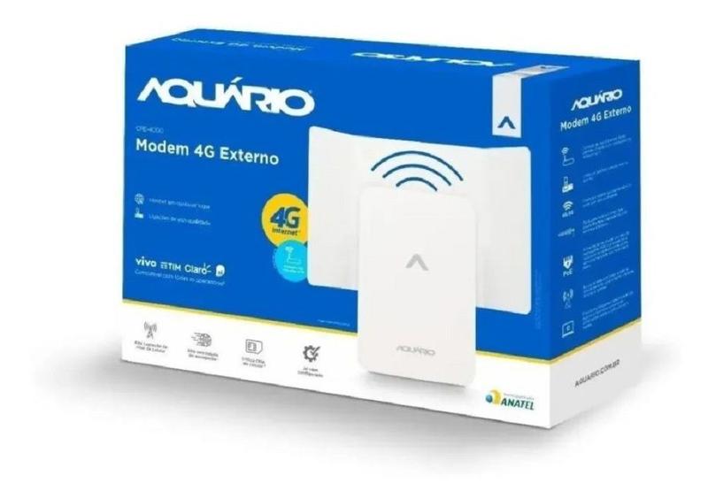 Modem Internet Rural Roteador 4g Externo Aquário Cpe 4000 - Kidasen ...