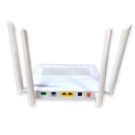 Modem Roteador Fibra Onu Gpon Epon Hibr Wifi Ac 2Ge 1Pot 2.4 5G Hg323Dac Apc - Roteador ...