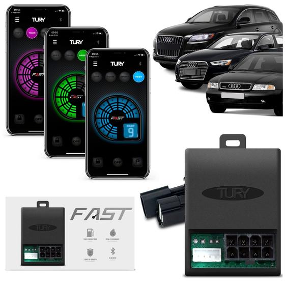 Modulo Acelerador Eletronico Tury Fast 3.0 H Audi A1 A3 A5 A7 Q3 R8 RS3 ...
