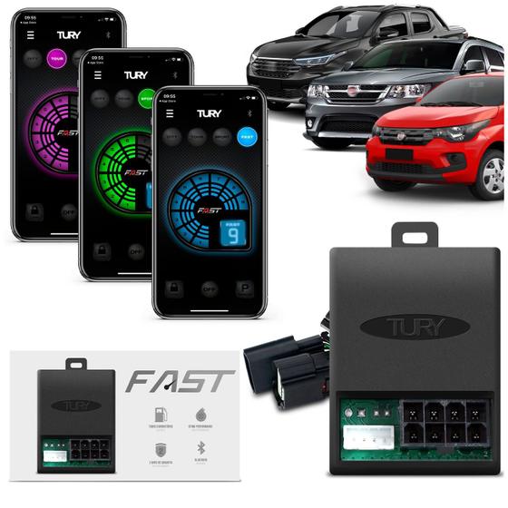 Módulo Acelerador Tury Fast 3.0 H Cronos Argo Toro Punto Palio Mobi Uno ...