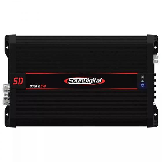Módulo Amplificador Soundigital Sd 8000 EVO 8000w Rms 1 E 2 Ohms ...