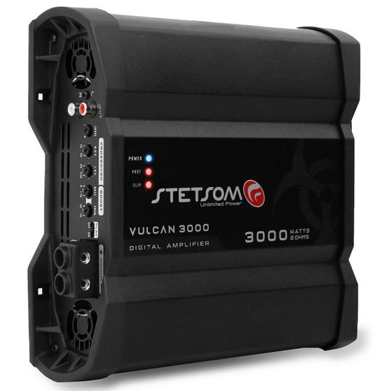 Módulo Amplificador Stetsom Vulcan 3000 3000W RMS 2 Ohms 1 Canal ...