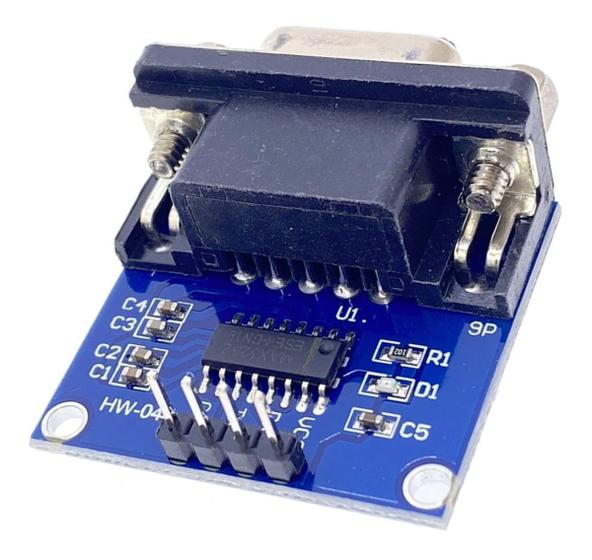 Módulo Conversor Rs232 Para Ttl Max3232 Serial Com Db9 Fêmea Arduino