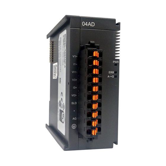 Módulo de Entrada Analógico 4 Canais 1.2W/2.5W AS04AD-A Delta - Módulo ...