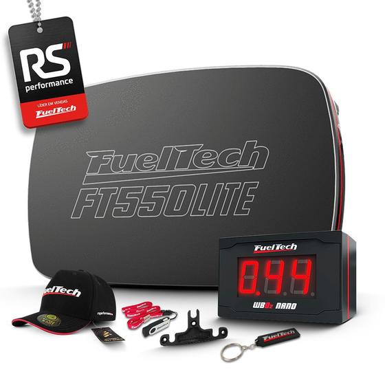 Módulo de Injeção Fueltech FT550 Lite de 6 Metros + WideBand Nano de 4 ...