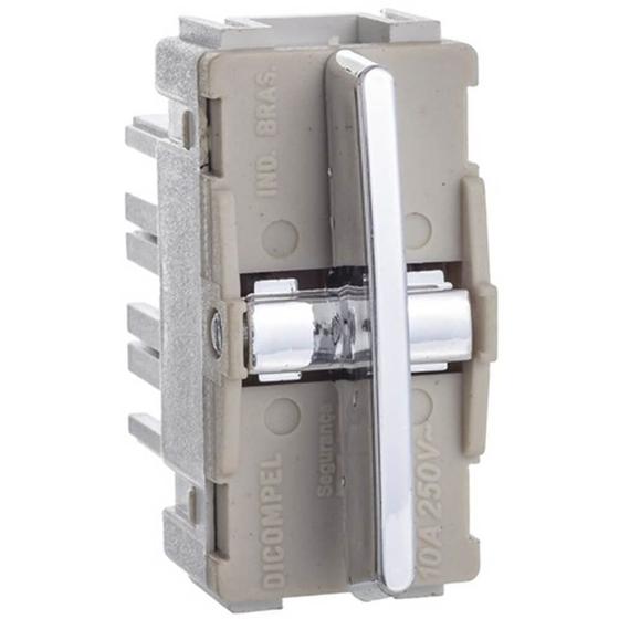 Módulo de Interruptor Bipolar Simples Cromado da Linha Novara - DC-1200/57 - DICOMPEL - Ekron ...
