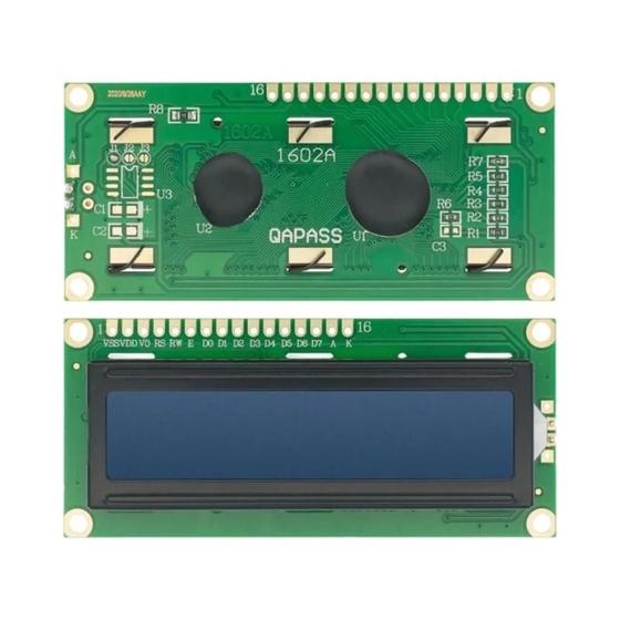 Módulo Display LCD 16x2 (1602) Azul/Amarelo/Verde - Interface I2C/IIC 5V com PCF8574T - Arduino ...