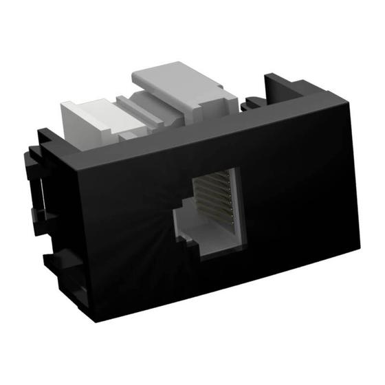 Módulo Dubai Jack Rj45 Cat.5e Preto Enerbras - Módulo de Tomada - Magazine Luiza