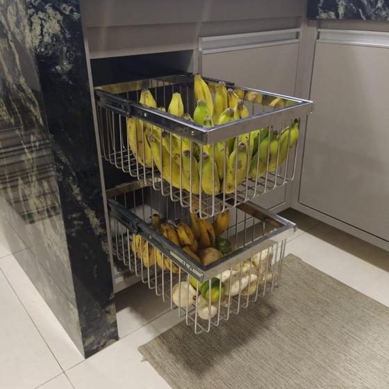 Modulo Fruteira Deslizante Em Inox 304 Elegance 35x45x19cm - Inotec ...