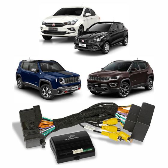 Módulo Interface de Camera para Argo Cronos Jeep Renegade e Compass FIC FI-02 - Flexitron - Som ...