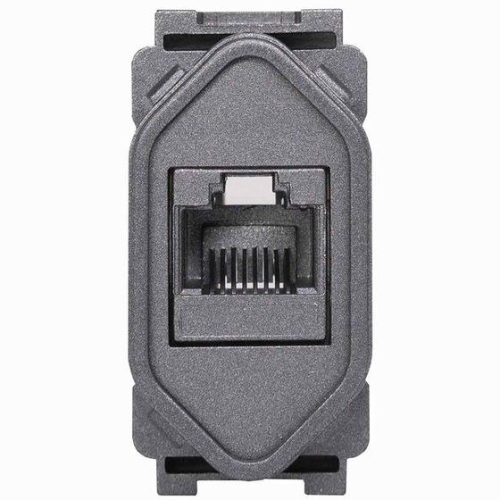 Modulo Novara Grafite/Preto Rj45 - DICOMPEL - Módulo de Tomada - Magazine Luiza