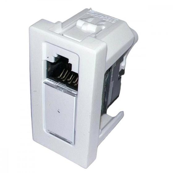 Modulo Pial Plus+ 1 Tomada Rj45 - Branca 615045Bc - Módulo de Tomada ...