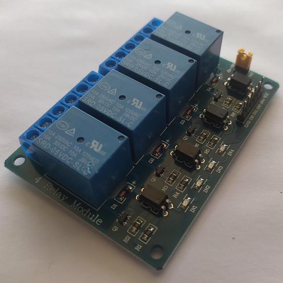 Módulo Relé 4 Canais 5v - DragonTearMechatronics - Relé - Magazine Luiza