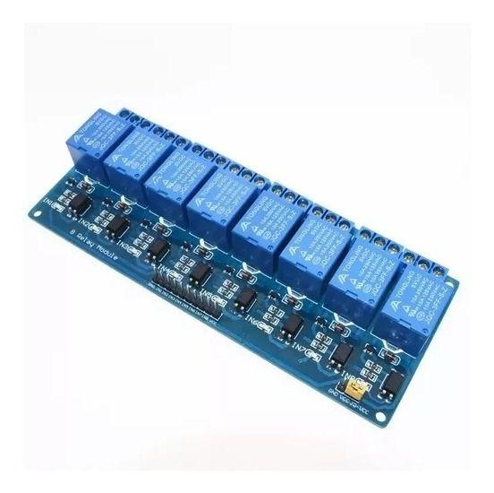 Módulo Relé Para Arduino 8 Canais 5v 10a Pic/automoção - Alltele - Relé ...