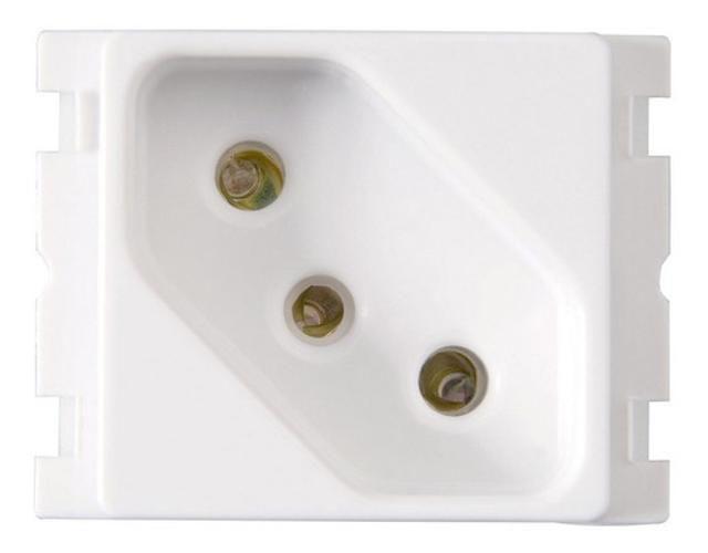 Módulo Tomada 2P+T 1 Módulo E Meio 20A 250V Cor Branco Trii - Tramontina - Módulo de Tomada ...