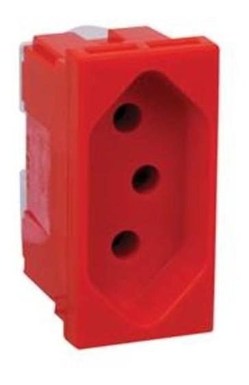 Módulo Tomada 2P+T 20A Vermelha - 615079VM - Pial Plus + - Módulo de Tomada - Magazine Luiza