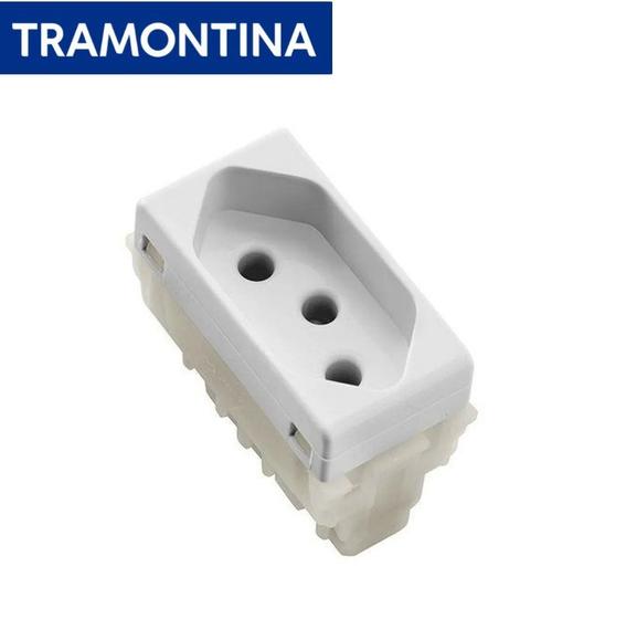 Módulo Tomada 2P+T Tramontina 20A 250V 57115/032 Branco - Módulo de Tomada - Magazine Luiza