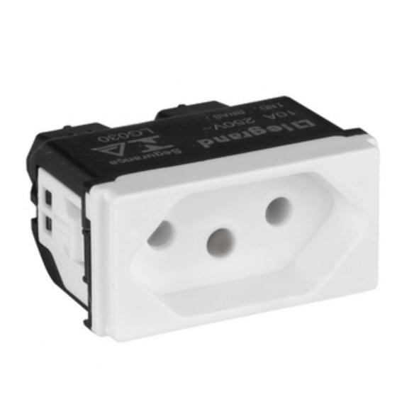 Modulo Tomada Pial Legrand Zeffia 680160 - 10A - Branco - Módulo de ...