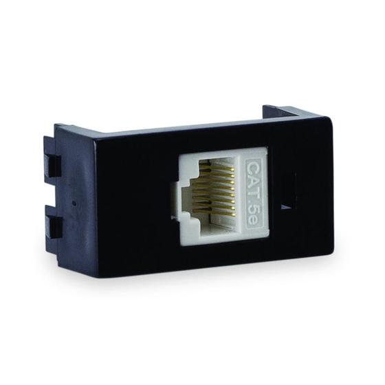 Módulo Tomada Rede Rj-45 Preto Force Line - Módulo de Tomada - Magazine ...