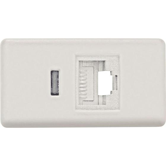 Módulo Tomada Rj45 Cat6 Branco - Tramontina - Módulo de Tomada - Magazine Luiza