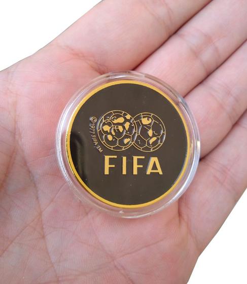 Moeda Futebol Juiz Árbitro Futebol Toss Cara ou Coroa - Bola de Futebol ...