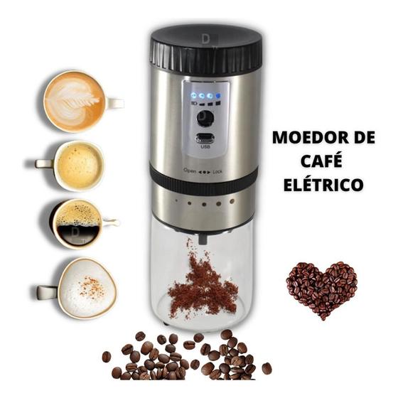 Moedor De Café Elétrico USB Pó Saboroso Expresso Grãos En/Já - Uny Gift ...