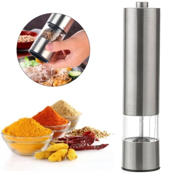 Moedor De Sal Pimenta Tempero Inox Triturador Elétrico - HausKraft ...