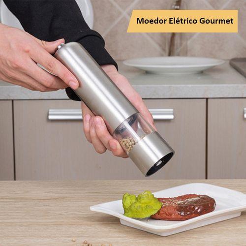 Moedor Pimenta Ou Sal Gourmet Eletrico A Pilha Inox - Big Variedades ...