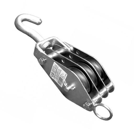 Moitão Cadernal 65,0 com 03 Roldanas - GS METALURGICA - Moitão ...