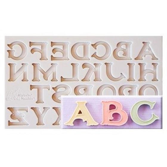 Molde de silicone alfabeto abc - MOLDS PLANET - Molde e Marcador para ...