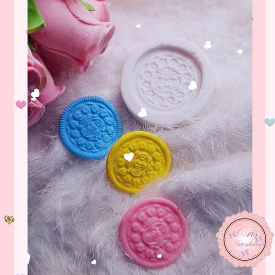 Molde de Silicone Biscoito Oreo - cod M266 - Biscoito Bolacha Oreo ...
