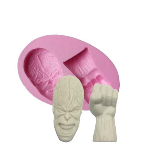 Molde De Silicone Mão Do Hulk E Rosto S534 - MOLDS PLANET - Molde e ...