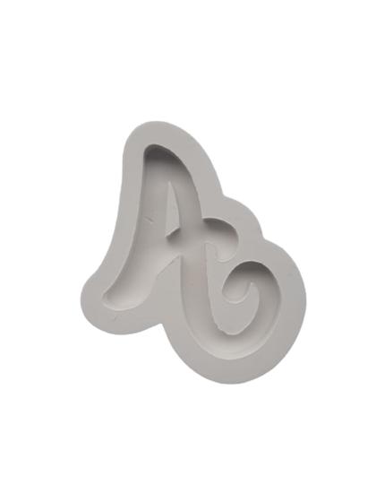 Molde de Silicone para Resina Alfabeto letra Cursiva - Letra A - Star ...