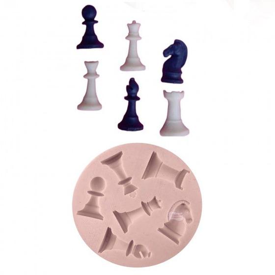 Molde de Silicone Peças de Xadrez 6 Cav - Cia do Molde - Molde e ...