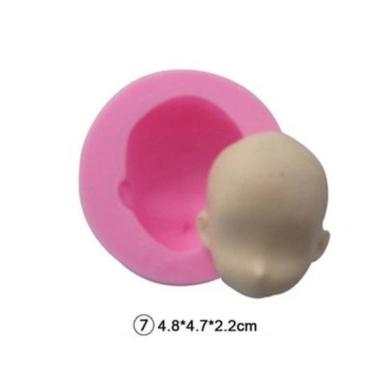 Molde de silicone rosto humano cabeça rb222 - MOLDS PLANET - Molde e ...