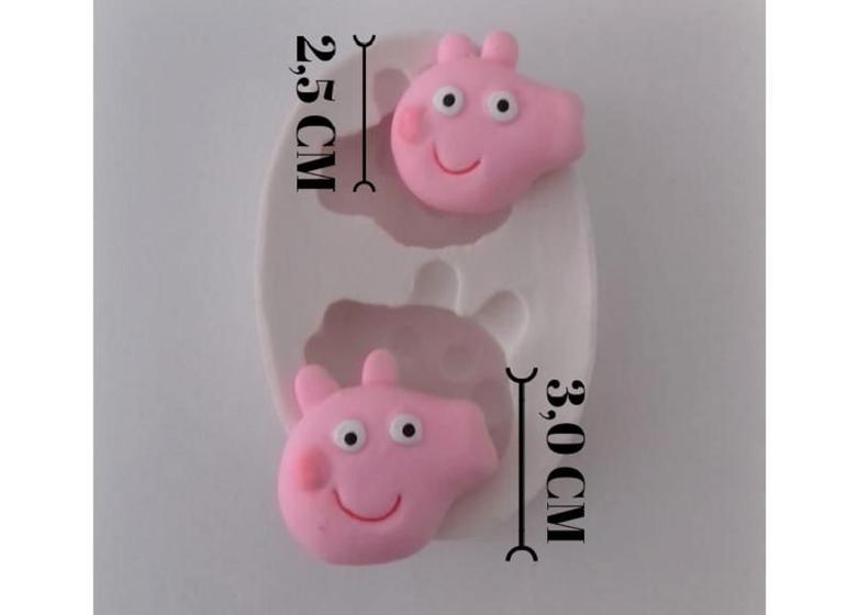 Molde de silicone - rosto peppa pig - MODELE - Molde e Marcador para ...