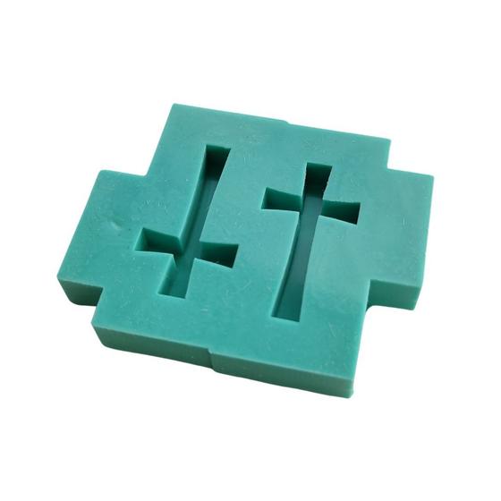 Molde Mini Cruz Modelo 2 - 2 Cavidades - Haffik - Molde e Marcador para ...