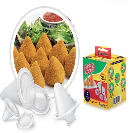 Molde para salgados modeladora 3 tamanhos forma pequena media e grande ...