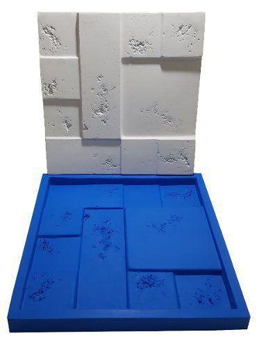 Molde Silicone Gesso 3D Rustik - Xmoldes Formas 3D - Gesso para ...
