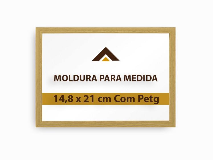 Moldura A5 14,8x21 cm Para Arte Certificado Foto Com Petg - Atelie das ...