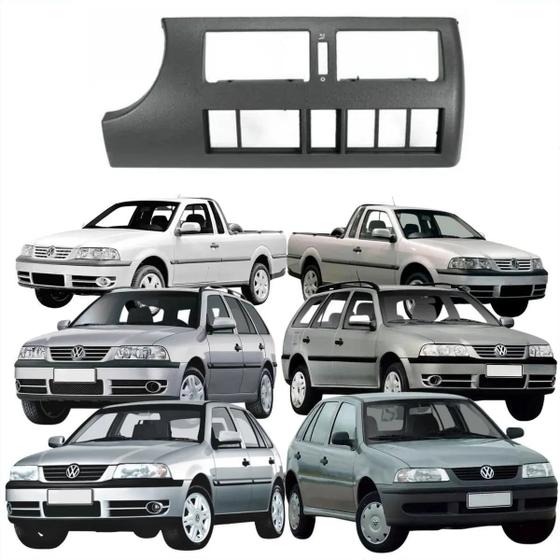 Moldura Central Painel Gol Parati Saveiro G3 2000 a 2005 Cinza ...