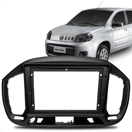 moldura contra frente fiat uno 2015 2016 2017 2018 2019 2020 2021 9 polegadas 2 din para ...