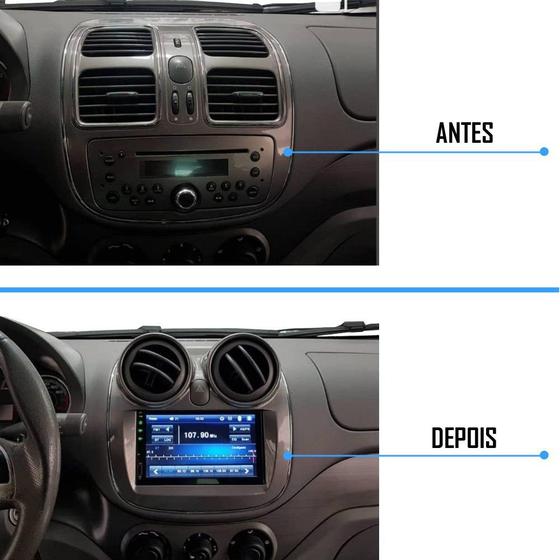 Moldura De Painel 2 Din Fiat Grand Siena 2013 2014 2015 2016 2017 2018 - Para Cd Dvd 2 Dins ...