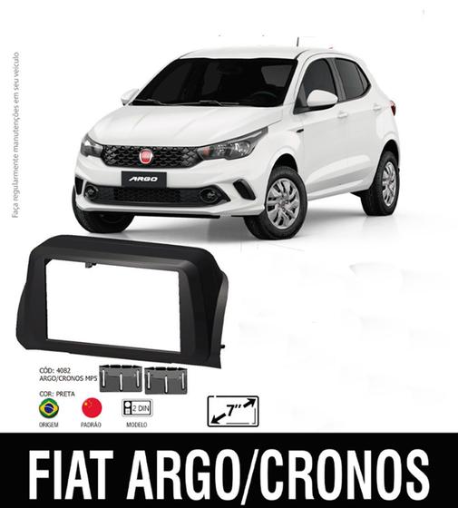Moldura Painel 2Din Multimidia Mp5 Fiat Argo Cronos - FIAMON - Moldura de Painel - Magazine Luiza